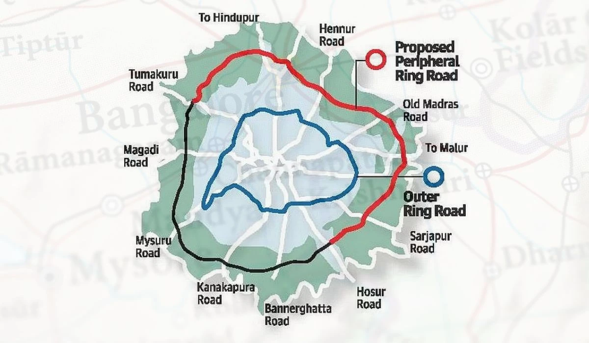 Satellite Ring Road in North Bangalore